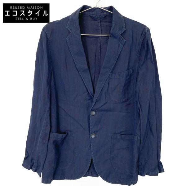 ■商品番号：6887700000005390■商品情報ブランド）ジャンネットタイプ）インディゴ ストライプシャツジャケットカラー）ネイビー素材）コットンサイズ）表記サイズ：46肩幅：40cm着丈：73cm身幅：50.5cm袖丈：62.5 (...