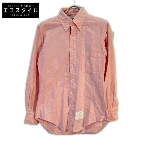 【商品情報】商品番号：6888800000002566ブランド）トムブラウン / THOM BROWNEタイプ）ピンク トリコロール BDシャツカラー）ピンクシーズン）春秋素材）コットン【サイズ】表記サイズ：0肩幅：42.5cm着丈：71c...