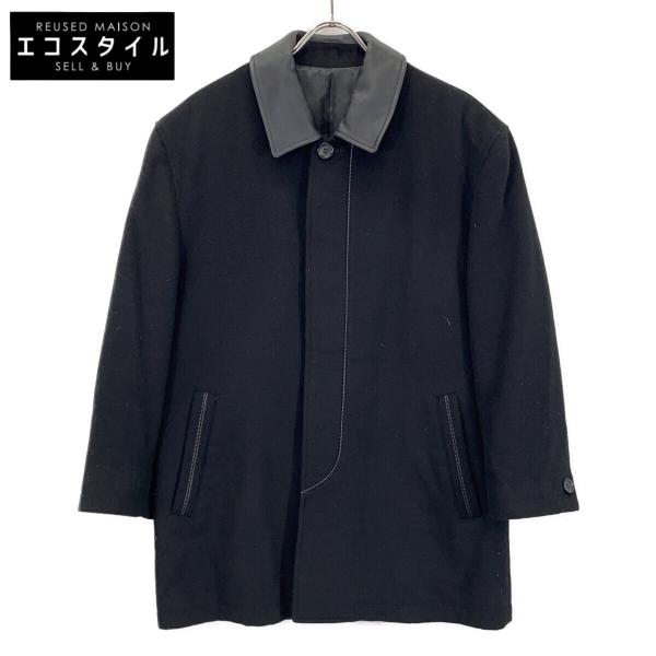 ■商品番号：6889900000013353■商品情報ブランド）ベルニーニタイプ）ブラック カシミヤ混 コートカラー）ブラック素材）ウールサイズ）表記サイズ：R38肩幅：50cm着丈：79cm身幅：57cm袖丈：53 (若干の誤差はご了承下...