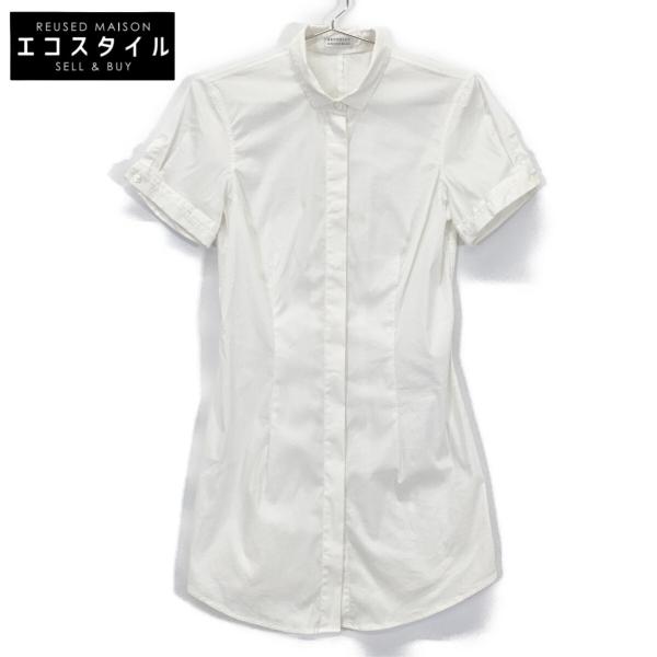 【商品情報】商品番号：6893100000014876ブランド）ブルネロクチネリ / BRUNELLO CUCINELLIタイプ）ホワイト シャツブラウスカラー）ホワイトシーズン）夏素材）コットン【サイズ】表記サイズ：XS肩幅：38cm着丈...