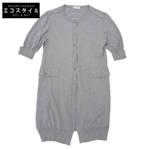 ■商品番号：6893100000014878■商品情報ブランド）ブルネロクチネリタイプ）ロング丈 カーディガン コットン トップス レディース グレー Sカラー）グレー素材）コットンサイズ）表記サイズ：S肩幅：36cm着丈：75cm身幅：4...