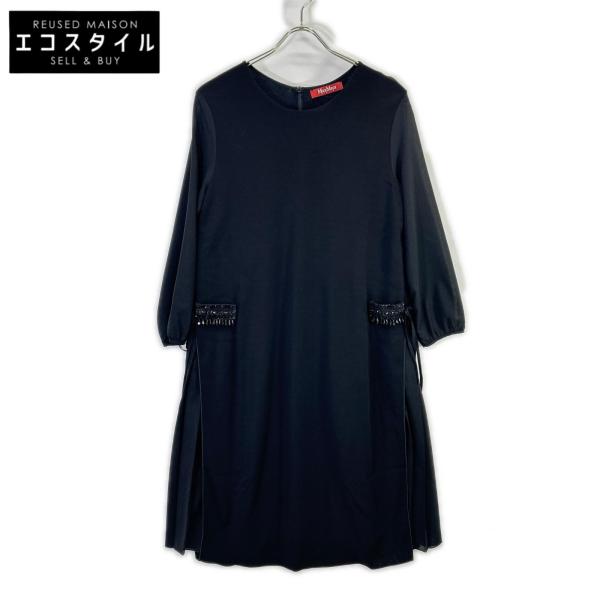 【商品情報】商品番号：6909500000009865ブランド）マックスマーラスタジオ / MAXMARA STUDIOタイプ）ブラック 66260273077 ワンピースカラー）ブラックシーズン）春秋素材）ポリエステル【サイズ】表記サイズ...