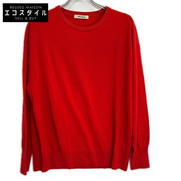 【商品情報】商品番号：6909500000009929ブランド）モガ / MOGAタイプ）レッド B0238ZKW336 ハイゲージ プルオーバーシャツカラー）レッドシーズン）春秋素材）ウール【サイズ】表記サイズ：F肩幅：56cm着丈：63...