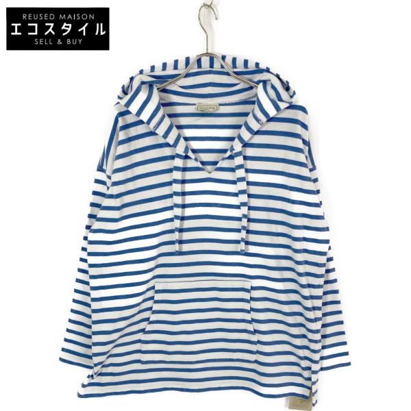 ■商品番号：7765400000060605■商品情報ブランド）ロンハーマンタイプ）ｘMexiPa メキパ ホワイト×ブルー Basque Border Mexican Parkaカラー）ホワイト×ブルー素材）コットンサイズ）表記サイズ：S...