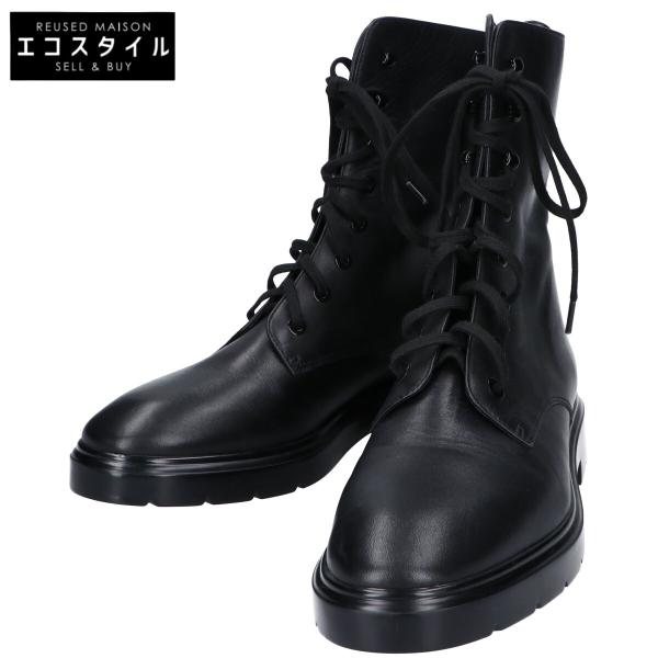 ■商品番号：7765400000084111■商品情報ブランド）スチュアートワイツマンタイプ）【美品】レザー レースアップブーツカラー）ブラック素材）レザーサイズ）表記サイズ：38.5US靴サイズ：38.5JP靴サイズ：24.5cmアウトソ...