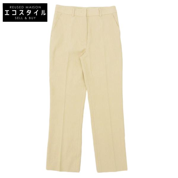 【商品情報】商品番号：7765400000104001ブランド）マックスマーラスタジオ / MAXMARA STUDIOタイプ）リネン コットン スラックスパンツ ボトムス レディース ライトベージュ 38 613109026カラー）ライト...