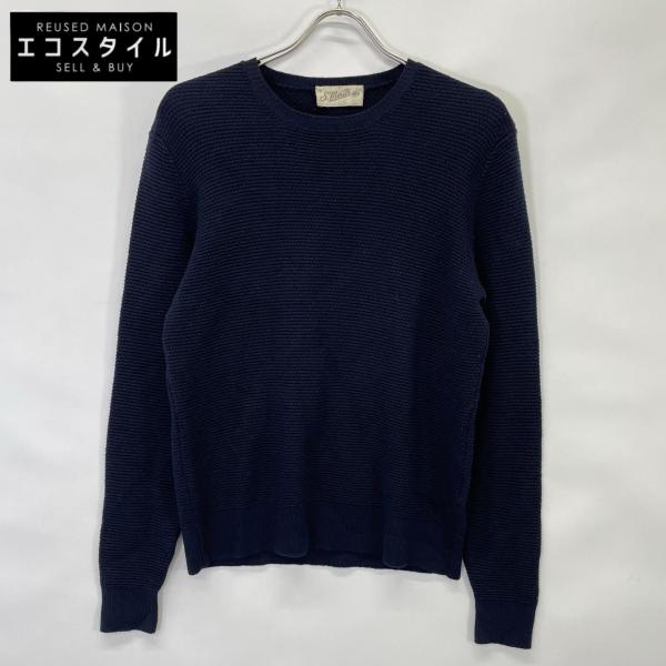 【商品情報】商品番号：7765400000106215ブランド）サンモリッツ / St.moritzタイプ）2101823 ネイビー ウール クルーネック ロングスリーブワッフルニットソーカラー）ネイビー【サイズ】肩幅：41cm着丈：59c...