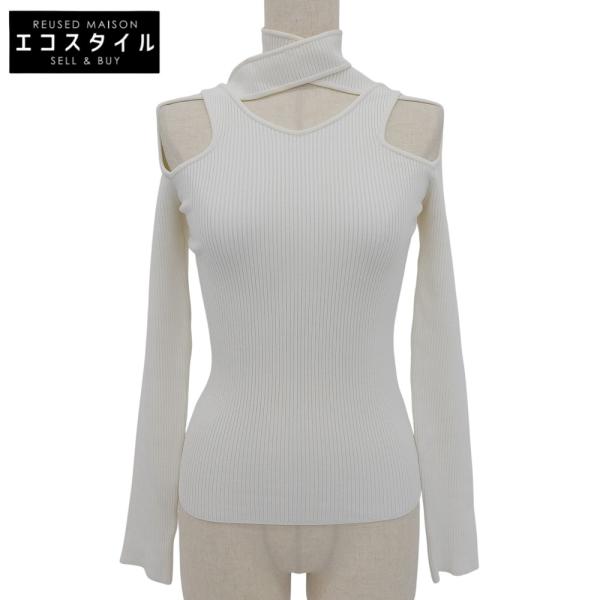 ■商品番号：7765400000110456■商品情報ブランド）コペルニタイプ）美品 ビスコース カットアウトデザイン リブニットソー アイボリー S COPML02BIS600C トップス レディース ホワイトカラー）ホワイトサイズ）表記...