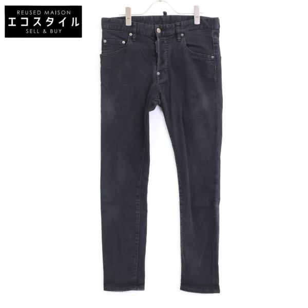 【商品情報】商品番号：7765400000111109ブランド）ディースクエアード / DSQUARED2タイプ）S74LB0928 SKATER JEAN/スケータージーン ブラック ボタンフライ テーパードデニムパンツカラー）ブラック素...
