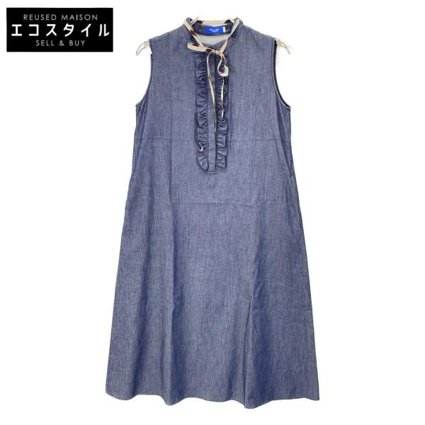 【商品情報】商品番号：7765400000111610ブランド）ブルーレーベルクレストブリッジ / BLUE LABEL CRESTBRIDGEタイプ）24年製 ブルー コットンライトデニムドレスカラー）インディゴシーズン）夏素材）デニム【...