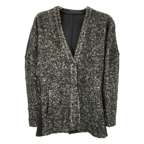 ■商品番号：7765400000112223■商品情報ブランド）アキラナカタイプ）AW2326-BK ブラック Philine combi tex cardiganカラー）ブラック素材）ウールサイズ）表記サイズ：2肩幅：48cm着丈：74c...