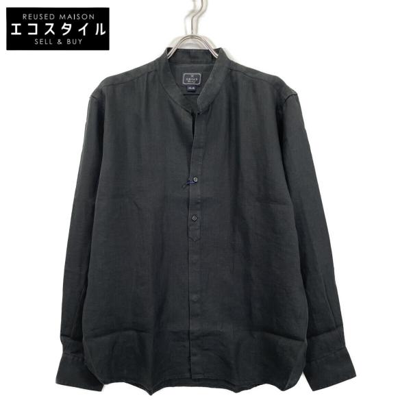 ■商品番号：7765400000113268■商品情報ブランド）オリアンタイプ）KF99F ブラック リネン 製品洗い バンドカラー ロングスリーブシャツカラー）ブラック素材）リネンサイズ）表記サイズ：XL肩幅：48.5cm着丈：73.5c...
