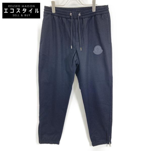 ■商品番号：7765400000114551■商品情報ブランド）モンクレールタイプ）20年製 PANTALONE ネイビー ウール ラバーロゴ サイドジップ ドローストリングテーパードパンツカラー）ネイビー素材）ウールサイズ）表記サイズ：4...