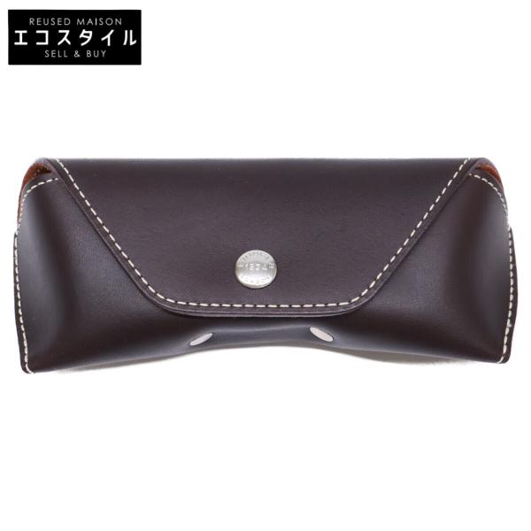 ■商品番号：7765400000115278■商品情報ブランド）エッティンガータイプ）レザー メガネケースカラー）ダークブラウン素材）レザーサイズ）Ｈ6.5cmx Ｄ3cmＷ17cm (若干の誤差はご了承下さい。)−■商品の状態外側：B内側...