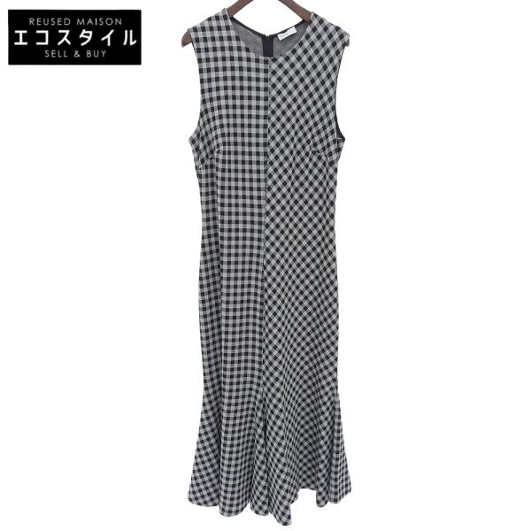 ■商品番号：7765400000116480■商品情報ブランド）ロゼッタ ゲッティタイプ）ギンガムチャックノースリーブニット ワンピース レディース グレー×ブラック 40カラー）グレー/ブラックサイズ）表記サイズ：M肩幅：35cm着丈：1...