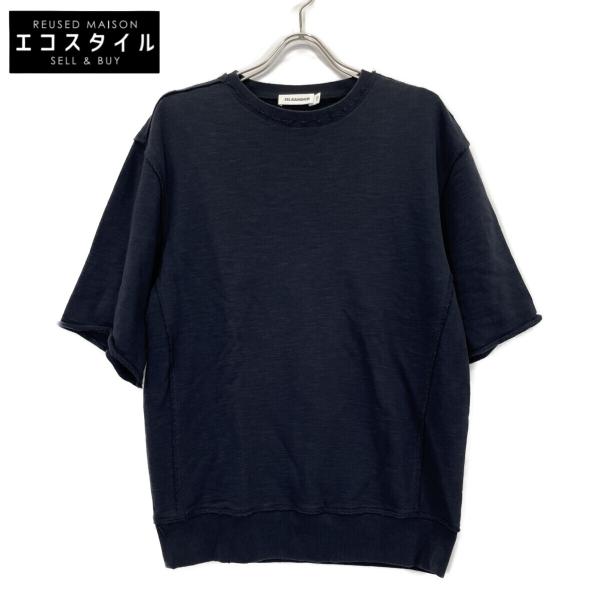 【商品情報】商品番号：7765400000119178ブランド）ジルサンダー / JIL SANDERタイプ）JSUM706025  ネイビー インサイドアウトデザイン クルーネックTシャツ 半袖スウェットカラー）ネイビーシーズン）夏素材）...