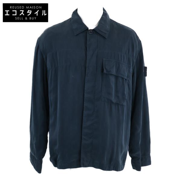 ■商品番号：7765400000121803■商品情報ブランド）ストーンアイランドタイプ）24SS 8015111F2 Ghost Piece Overshirt オーバーサイズシャツジャケットカラー）ネイビー素材）キュプラサイズ）表記サイ...