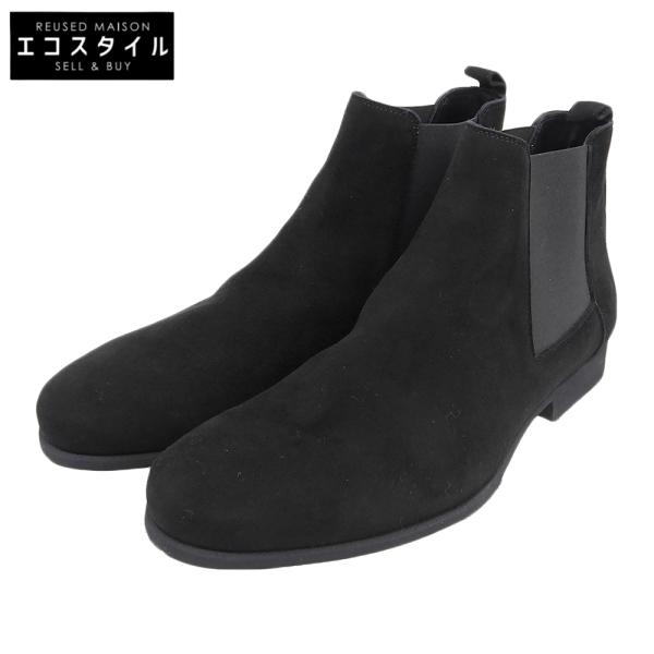 ■商品番号：7765400000121836■商品情報ブランド）フェランテタイプ）新品同様 JUST カウスエード ヴィブラム社製 GUMLIGHTソール サイドゴアブーツ メンズ 黒 6 1/2 JUSTS-BL-6 010ラストカラー）...