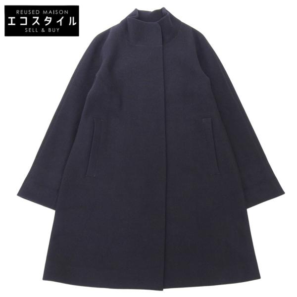 ■商品番号：7765400000122375■商品情報ブランド）サンヨータイプ）美品 スーパー140's ウール100% スタンドカラーコート レディース ネイビー 34 T1B50-027-29カラー）ネイビーサイズ）表記サイズ：34着丈...
