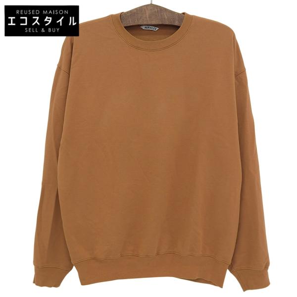 ■商品番号：7765400000122906■商品情報ブランド）オーラリータイプ）SUPER HIGH GAUZE SWEAT コットン トップス メンズ ライトブラウン 4 24SS A24SP01HUカラー）ライトブラウンサイズ）表記サ...