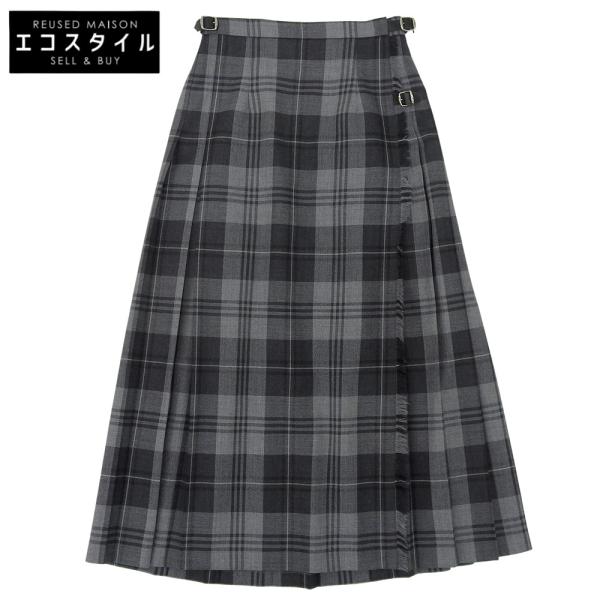 【商品情報】商品番号：7765400000122948ブランド）オニールオブダブリン / O'NEIL of DUBLINタイプ）ウール100% タータンチェック キルトロングスカート レディース グレー 42カラー）グレー【サイズ】表記サ...