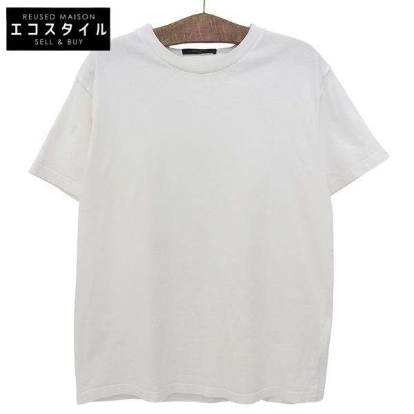 ■商品番号：7765400000124501■商品情報ブランド）ルイヴィトンタイプ）コットン100 プルオーバー Tシャツ トップス メンズ ホワイト L RM192Q JYN HHY40W 19AWカラー）ホワイトサイズ）表記サイズ：L肩...