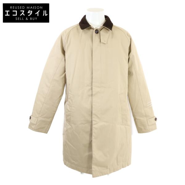 ■商品番号：7765400000124603■商品情報ブランド）モンクレールタイプ）【GENIUS】×FRAGMENT 18年製 VALLOR 襟コーデュロイ ステンカラーダウンコートカラー）ベージュ素材）コットンサイズ）表記サイズ：2着丈...