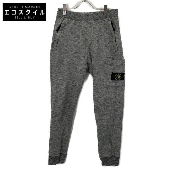 ■商品番号：7765400000125402■商品情報ブランド）ストーンアイランドタイプ）19AW 711564337 グレー ロゴパッチ スウェットパンツカラー）グレー素材）コットンサイズ）表記サイズ：Sウエスト：74cm股上：34.5股...