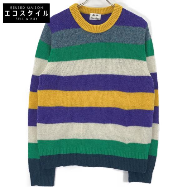 【商品情報】商品番号：7765400000125403ブランド）アクネ ストゥディオズ / ACNE STUDIOSタイプ）FN-MN-KNIT000102 マルチカラー ウール クルーネック ロングスリーブニットカラー）マルチカラーシーズ...
