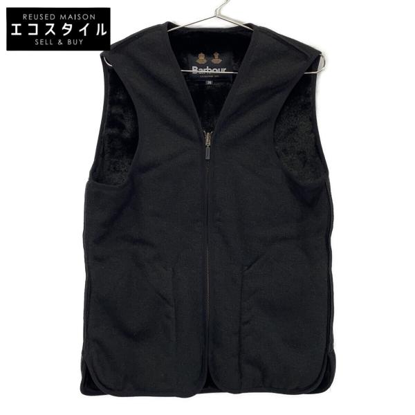 【商品情報】商品番号：7765400000127107ブランド）バブアー / Barbourタイプ）232MLI0035 ブラック フロントジップ ファー ライナー ベスト スリム フィットカラー）ブラックシーズン）冬素材）アクリル【サイズ...