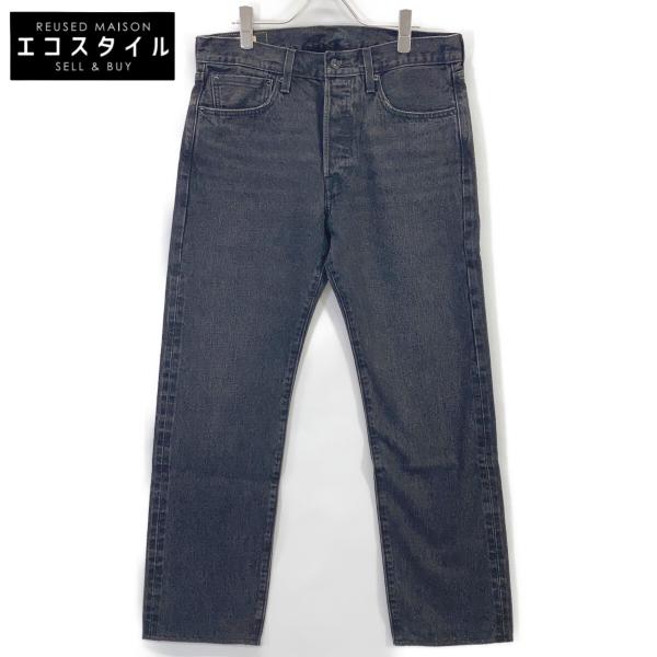 【商品情報】商品番号：7765400000128319ブランド）リーバイス / LEVI‘Sタイプ）【PREMIUM】EDIFICE 30th別注 501 ブラック コットン ボタンフライ ストレートセルビッジデニムパンツカラー）ブラックシ...