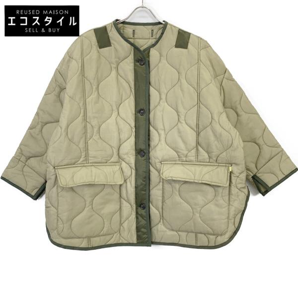 ■商品番号：7765400000128937■商品情報ブランド）フランキーショップタイプ）カーキ Teddy Quilted Jacket/キルティングジャケットカラー）カーキ素材）ポリエステルサイズ）表記サイズ：XS/S肩幅：69.5cm...