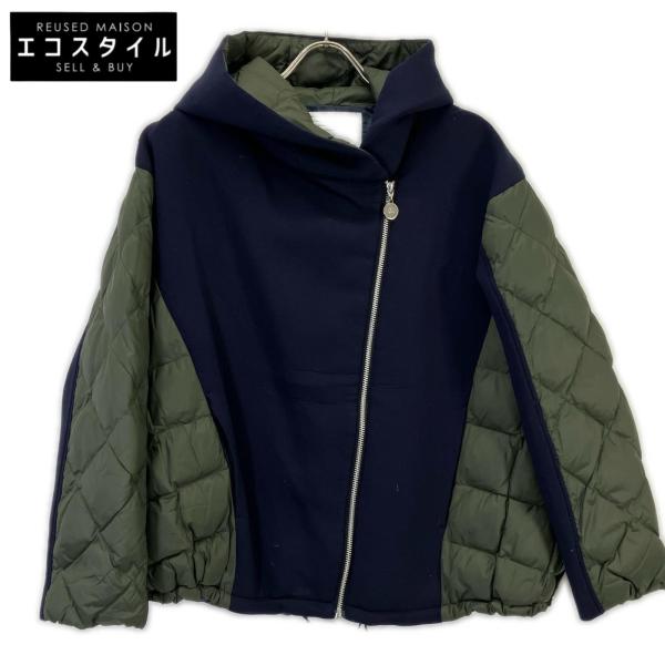 【商品情報】商品番号：7765400000130291ブランド）マルシャルテル / MARECHAL TERREタイプ）ZMT205CO122A ナイロン切り替え ドッキング ダウンジャケットカラー）ネイビーシーズン）春秋素材）レーヨン【サ...