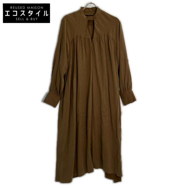 ■商品番号：7765400000131829■商品情報ブランド）レルディタイプ）REL195-001 ブラウン ベルトネックワンピースカラー）ブラウンサイズ）表記サイズ：F着丈：125cm身幅：63cm素材・リヨセル/袖丈/脇下から48 (...