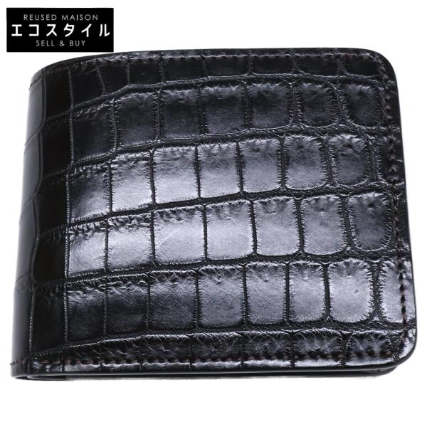 ■商品番号：7765400000133801■商品情報ブランド）ワイルドスワンズタイプ）新品同様 GROUNDER/グラウンダー クロコダイルxイングリッシュブライドルカラー）ブラック素材）クロコダイル商品説明）定価：154000円参考上代...