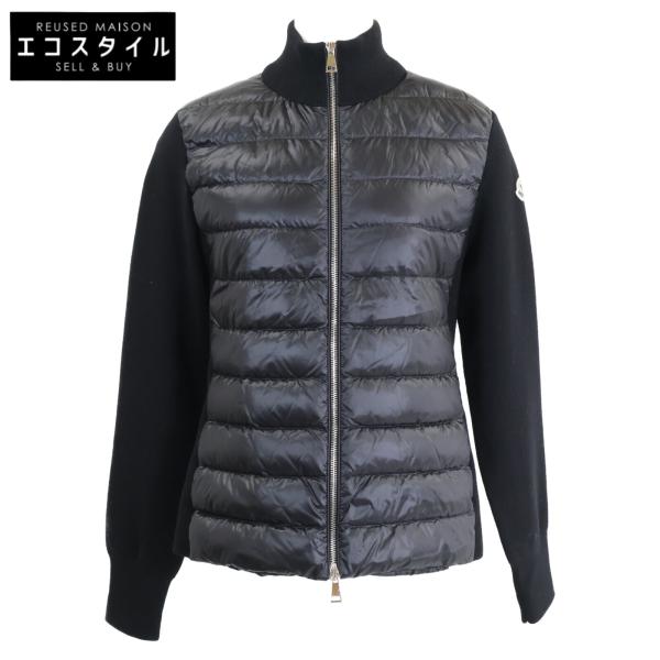 ■商品番号：7765400000134378■商品情報ブランド）モンクレールタイプ）【美品/24年製】K10939B00025 CARDIGAN TRICOT カーディガントリコット ダウン/ニット切替 ジャケットカラー）ブラック素材）ナイ...