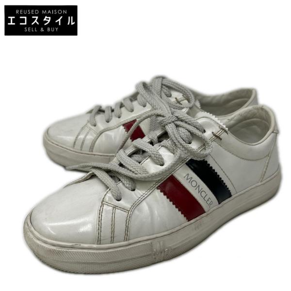 【商品情報】商品番号：7765400000135671ブランド）モンクレール / MONCLERタイプ）NEW MONACO ニューモナコ ローカットスニーカーカラー）ホワイトシーズン）オールシーズン【サイズ】表記サイズ：39US靴サイズ：...