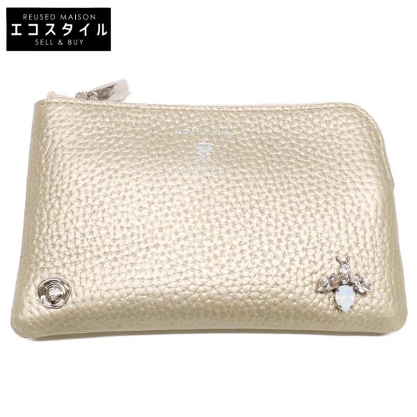 【商品情報】商品番号：7765400000136206ブランド）ADMJ / A.D.M.J. Accessoires De Mademoiselleタイプ）【新品同様】THE BEE ビー L字ファスナーカラー）ゴールドシーズン）オールシ...