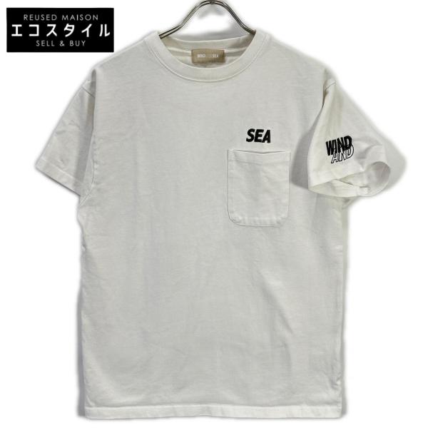 【商品情報】商品番号：7765400000137597ブランド）ウィンダンシー / WIND AND SEAタイプ）WDS-O-ESPG-25-Q3-CS-01 ホワイト コットン SEA刺繍 PIGMENT POCKET TEEカラー）ホ...