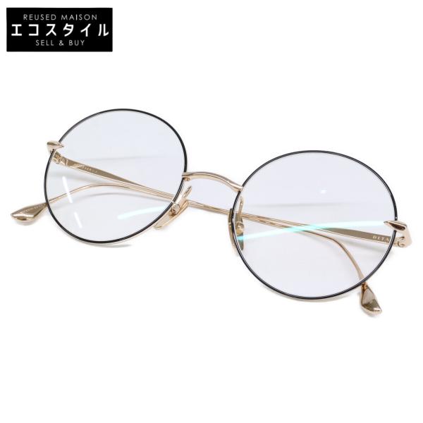 【商品情報】商品番号：7765400000138668ブランド）ディータ / DITAタイプ）【美品】DTX506-52-03 BELIEVER BLK-GLD ラウンドシェイプ メガネフレームカラー）ブラック/ゴールドシーズン）オールシー...