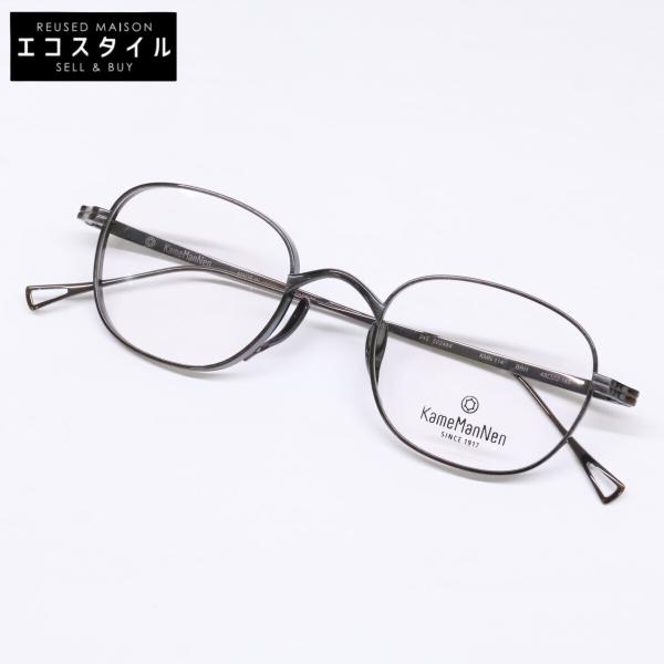 【商品情報】商品番号：7765400000142832ブランド）カメマンネン / KameManNenタイプ）【美品】KMN114 チタン ワイド スクエアシェイプカラー）ブラウントーンガンメタルシーズン）オールシーズン素材）チタン商品説明...