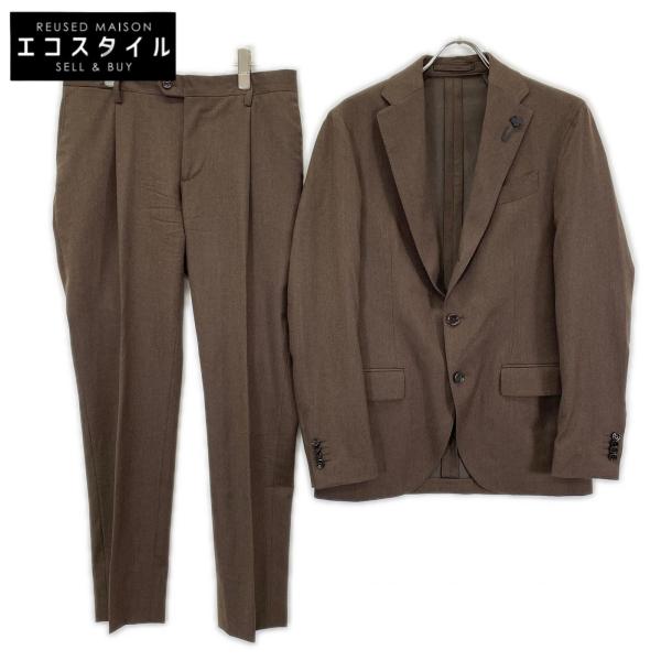 【商品情報】商品番号：7765400000151334ブランド）ラルディーニ / LARDINIタイプ）JY6107AQ ブラウン ウールカシミヤ ADVANCE/アドヴァンス 3B段返り シングルスーツ セットアップカラー）ブラウンシーズ...
