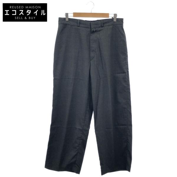【商品情報】商品番号：7765400000157510ブランド）ブラームス / blurhmsタイプ）BHS25S008 25SS ブラック Washed Wool Voile Trousers ウールトラウザーズ パンツ参考上代）48,4...