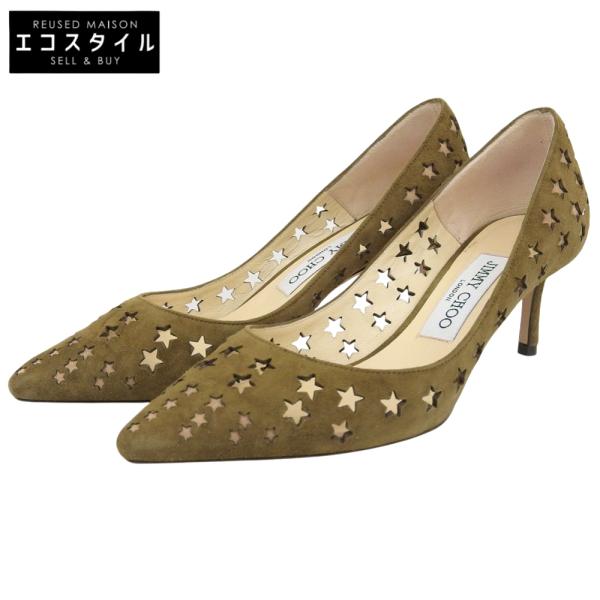 ■商品番号：7777100000115795■商品情報ブランド）ジミーチュウタイプ）スエード ROMY スター パンプス シューズ レディース カーキ 36カラー）カーキ素材）スエードサイズ）表記サイズ：36JP靴サイズ：23.0cmアウト...