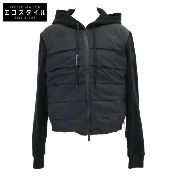 ■商品番号：7877100000001876■商品情報ブランド）モンクレールタイプ）23年製 MAGLIA APERTA CON CAPPUCCIO ダウン切替 ジップアップ フーディ パーカーカラー）ブラック素材）コットンサイズ）表記サイ...