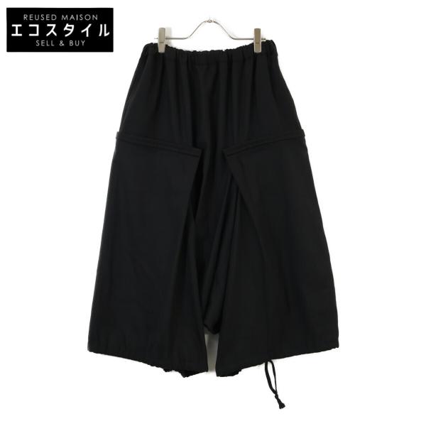 ■商品番号：7877100000002140■商品情報ブランド）コムデギャルソンタイプ）【美品】AD2023 GM-P005 変形ワイド サルエルパンツカラー）ブラック素材）ウールサイズ）表記サイズ：S股上：69股下：49ヒップ：128cm...