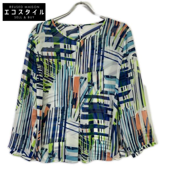 【商品情報】商品番号：7889900000007831ブランド）ヒロコビス / HIROKO BISタイプ）RLBEF-01210 ホワイト オレンジ シアートップスカラー）マルチカラーシーズン）春秋素材）ポリエステル参考上代）23,100...