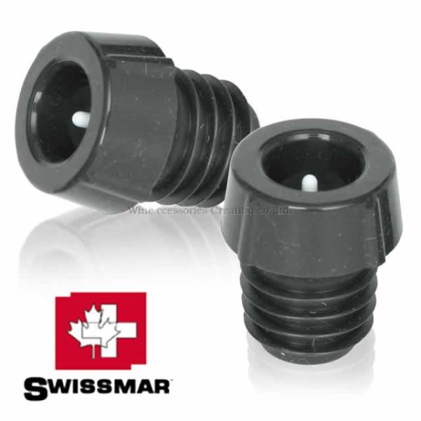 SWISSMARワインセーバー用のスペア栓（ワイン用ストッパー）２個入りSWISSMARワインセーバーの全ポンプにご使用いただけます。※別途SWISSMARワインセーバーのポンプが必要になります。■内容：ワイン＆日本酒ボトル対応ストッパー×...