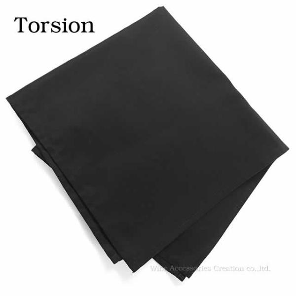 ■カラートーションソムリエのみならず言わずと知れたサービスのプロ必携の品「トーション」のブラックカラーです。三つ折りの状態で左腕にかけてサービス時に使用するタオルのことで、ワインクーラーから取り出した濡れたボトルを拭ったり、ワインコルクの抜...
