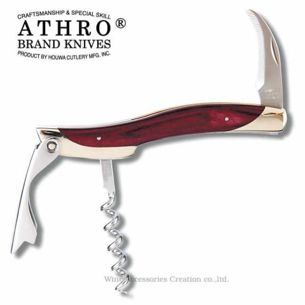 ■アスロ シリーズアスロ・ソムリエナイフは、エルゴノミック（人間工学）デザイン採用でとても使い心地のいい和製ソムリエナイフです。■マイカルタハンドルウッドの木目を生かしたハンドル材には、合板を重ね合わせて樹脂を浸透させたマイカルタ材を採用し...